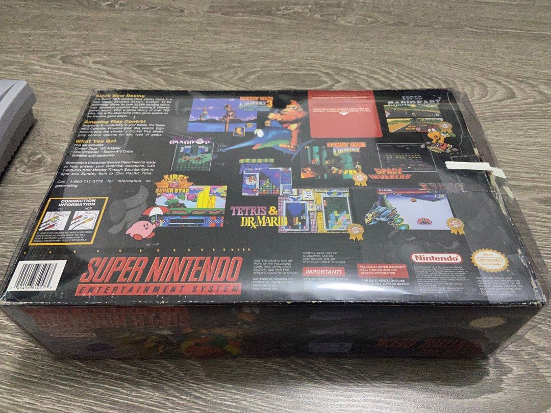 SNES SUPER NINTENDO MINI (SUPER NES CONTROL DECK) CIB, Video Gaming ...