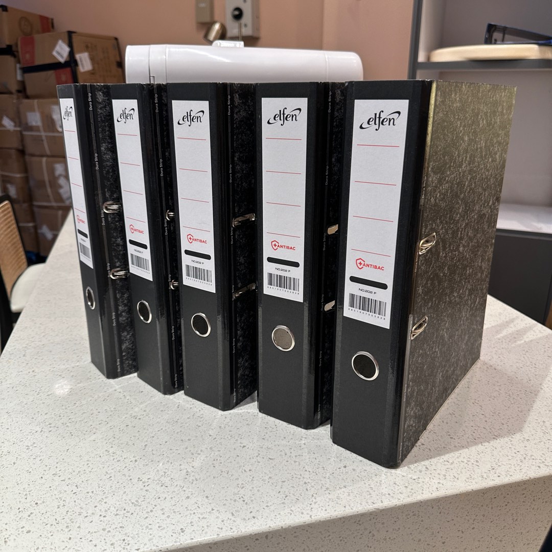 Standard ring files (set of 5), Hobbies & Toys, Stationery & Craft ...