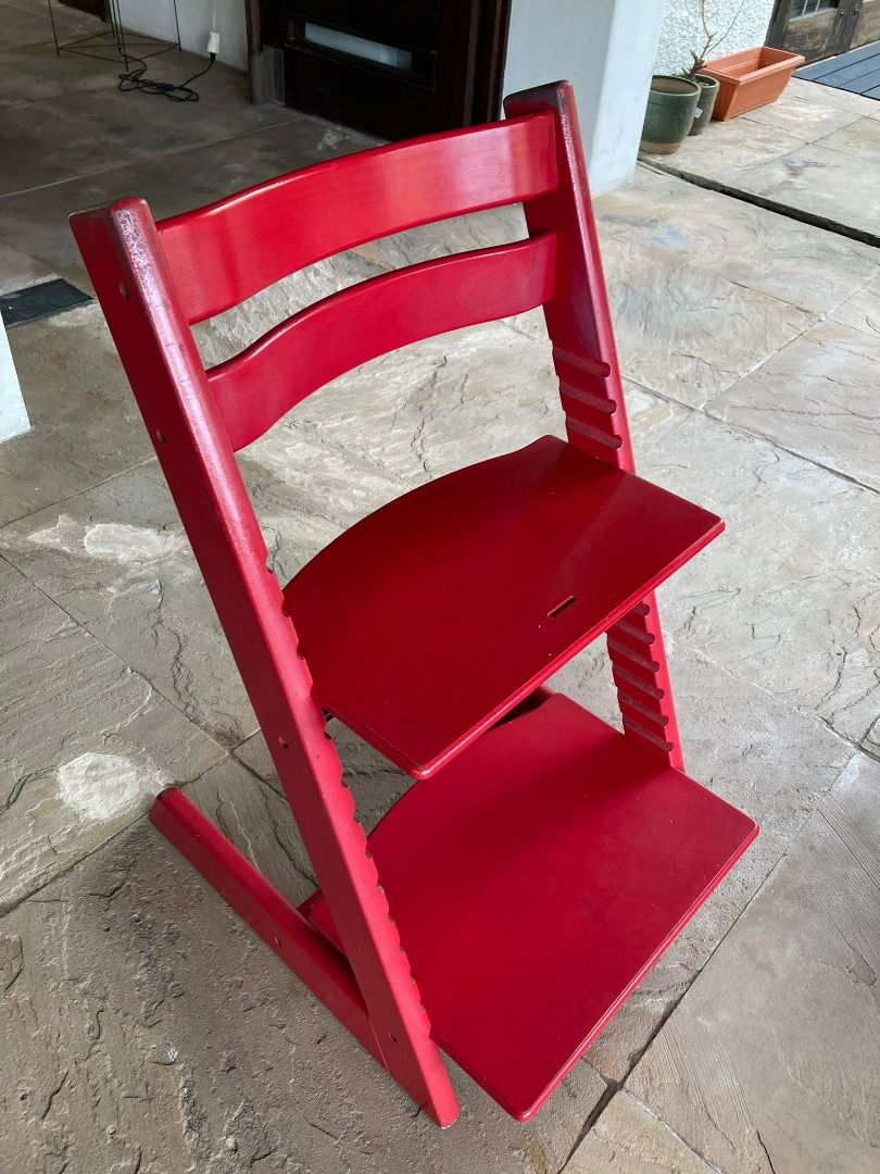 Stokke Tripp Trapp red, Babies & Kids, Nursing & Feeding, Baby High ...