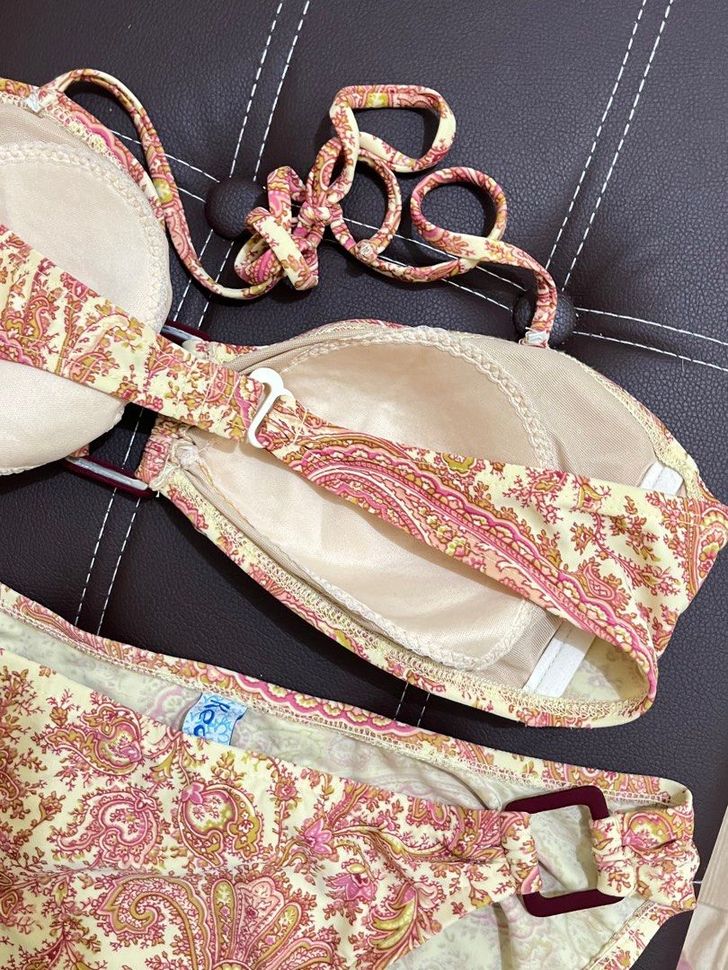 string top two piece swimsuit on Carousell