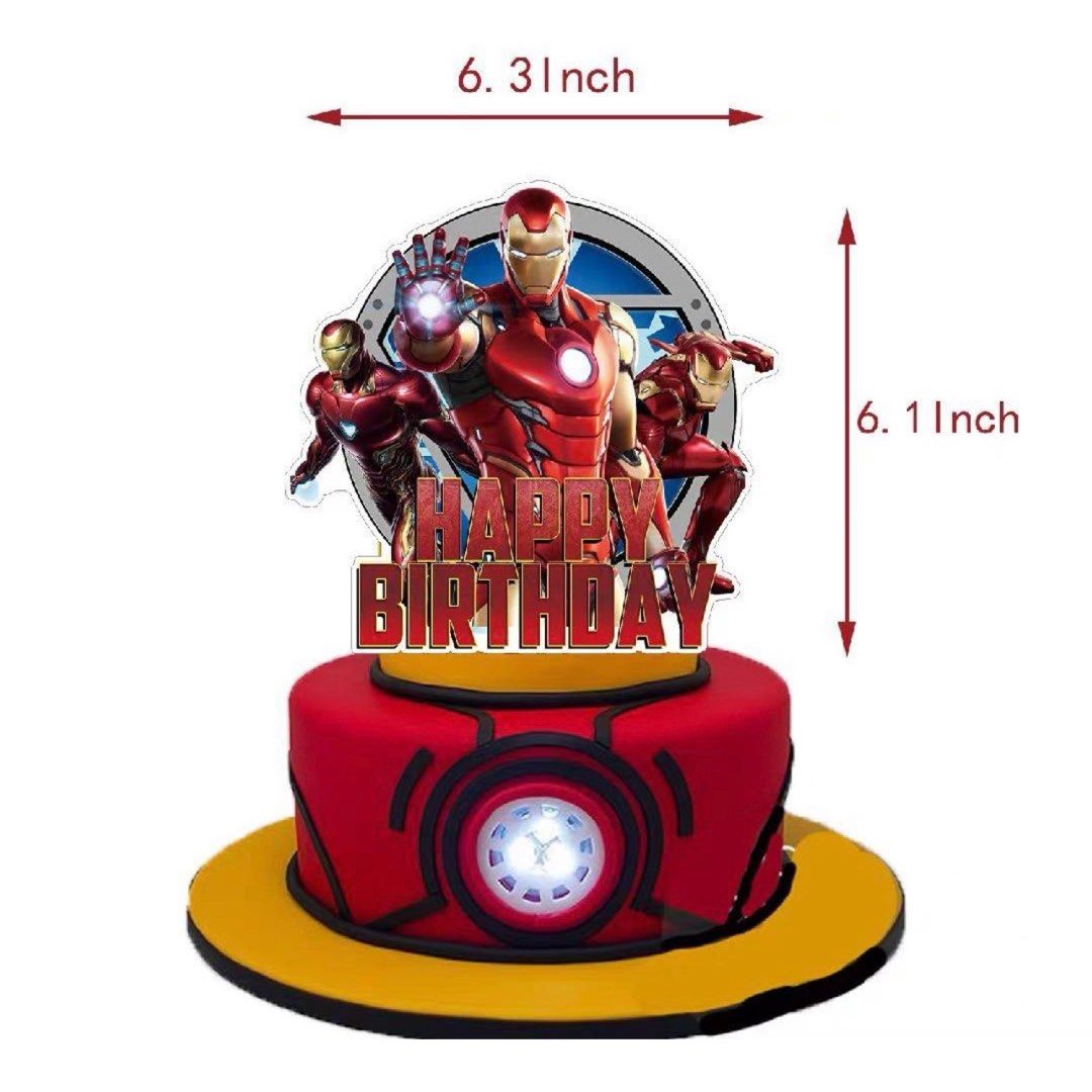 Superheroes Avengers Ironman party supplies - Iron man party deco set ...