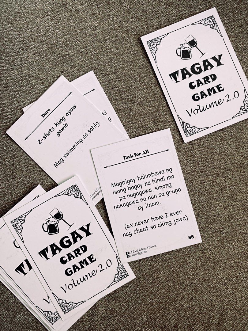 Tagay card game on Carousell