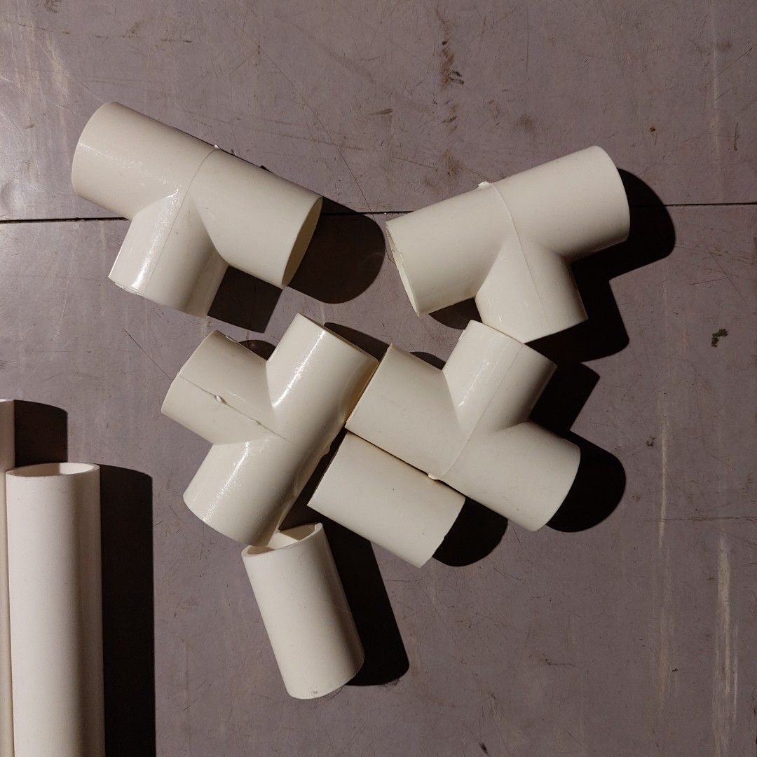 TAKE ALL PVC pipes and plastic connector joints 46cm 35cm 15cm on Carousell