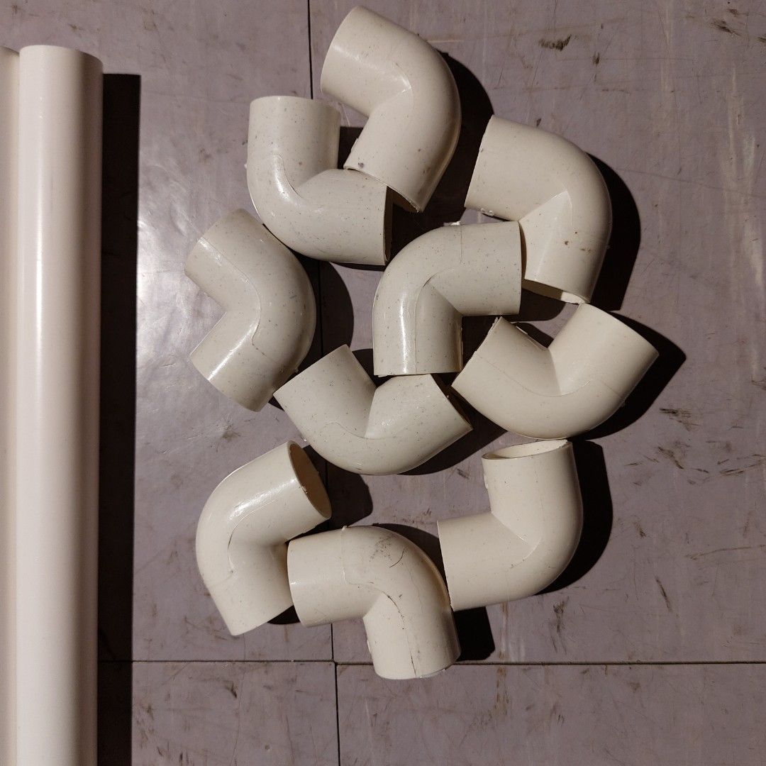 TAKE ALL PVC pipes and plastic connector joints 46cm 35cm 15cm on Carousell