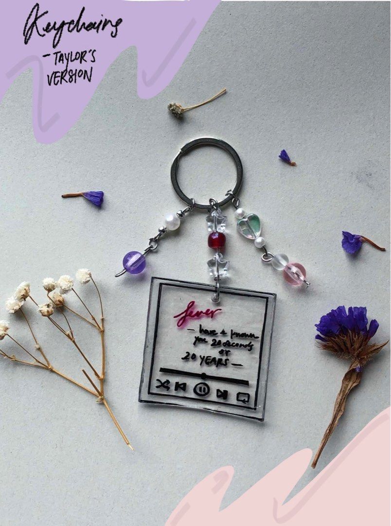 Taylor Swift themed Keychain, Hobbies & Toys, Stationery & Craft, Other ...