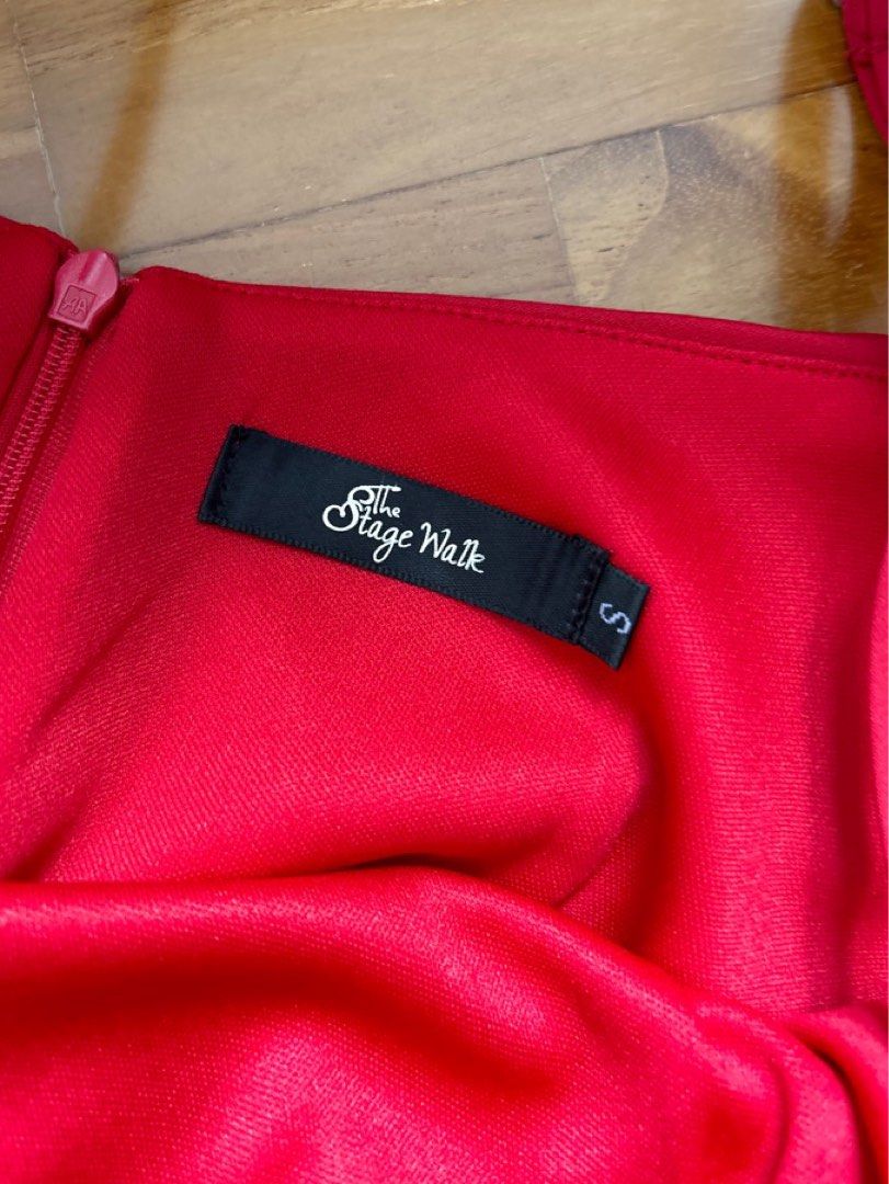 the stage walk red dress, Women's Fashion, Dresses & Sets, Dresses on ...