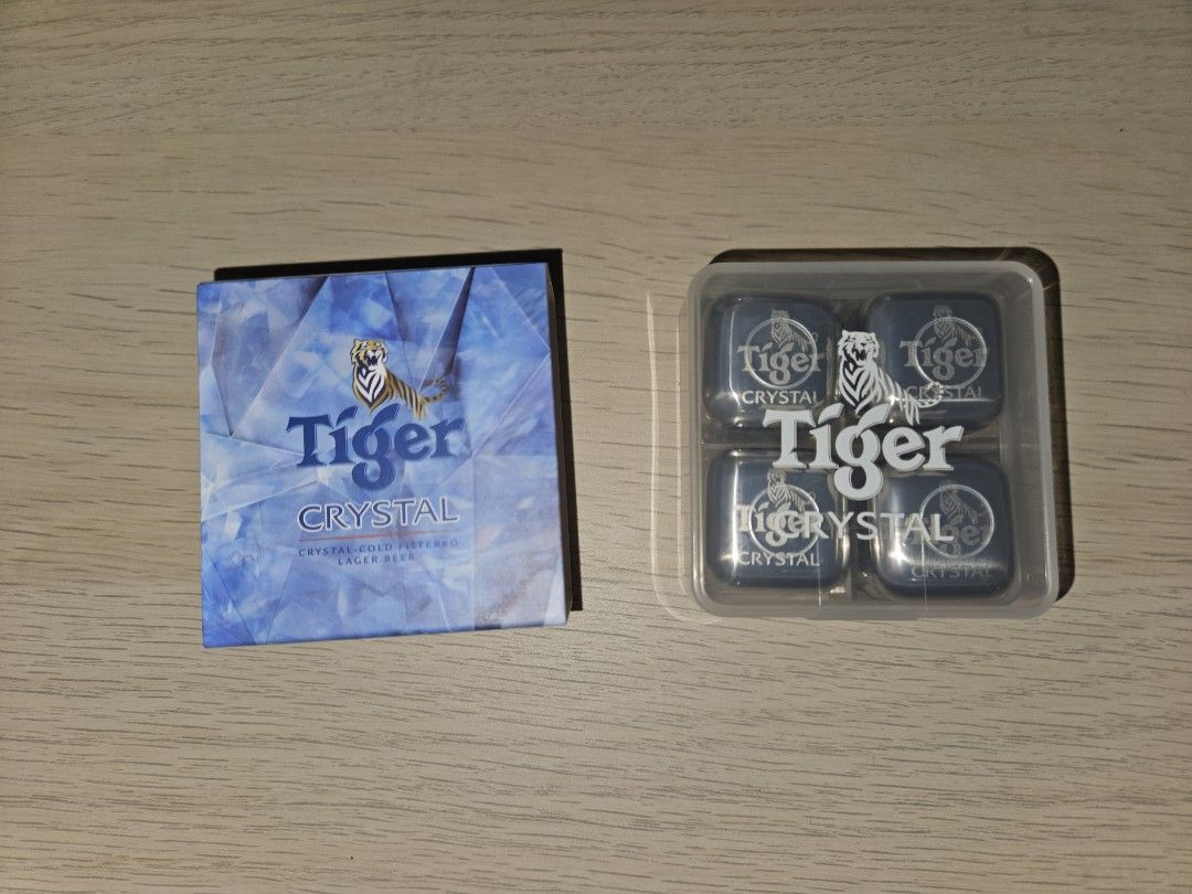 Tiger Beer Crystal Metal Ice Cubes, Furniture & Home Living ...