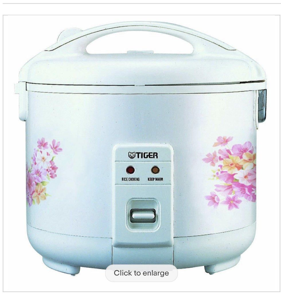 Tiger JNP-1800-FL 10-Cup (Uncooked) Rice Cooker and Warmer, Floral ...