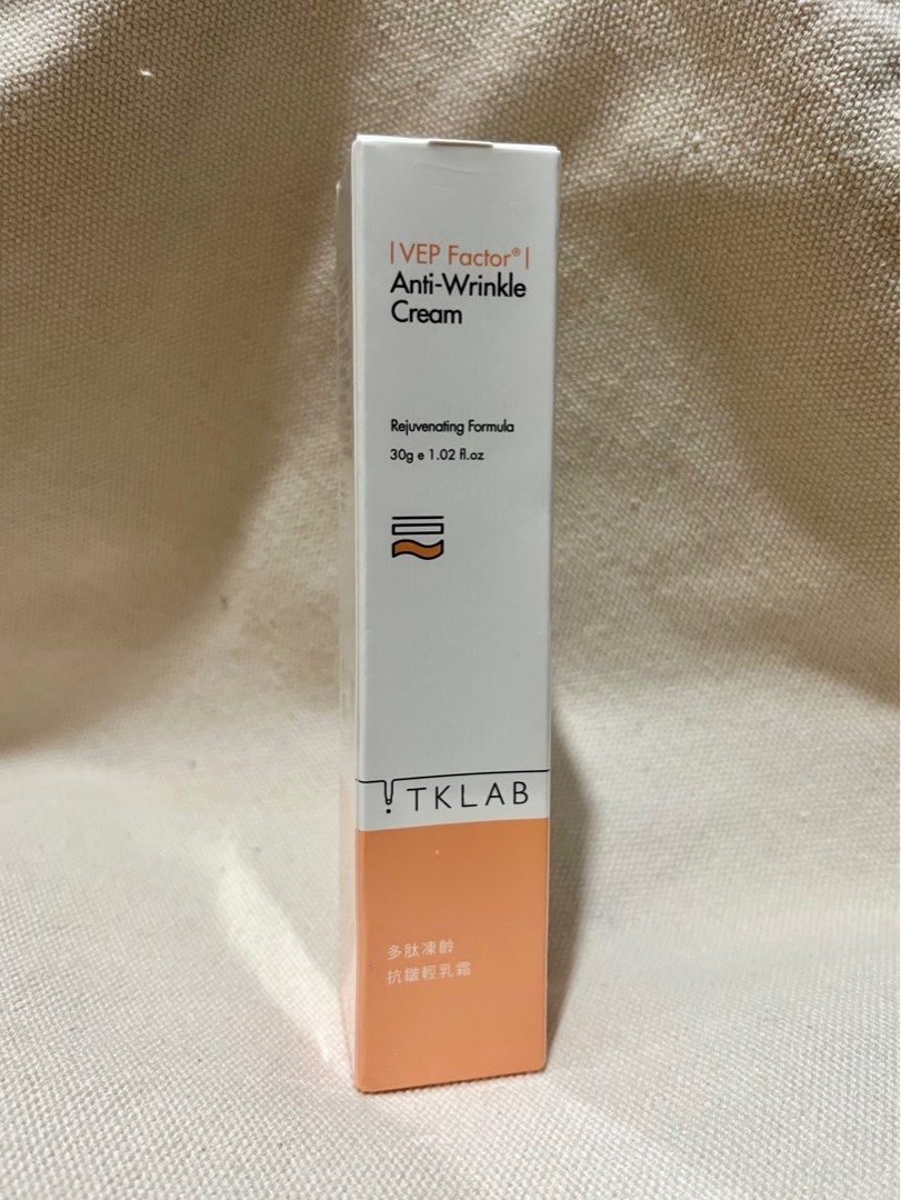 TKLAB vep factor Anti-Wrinkle Cream 多肽凍齡抗皺輕乳霜 30g, 美容＆化妝品, 健康及美容 - 皮膚護理, 面部 - 面部護理 - Carousell