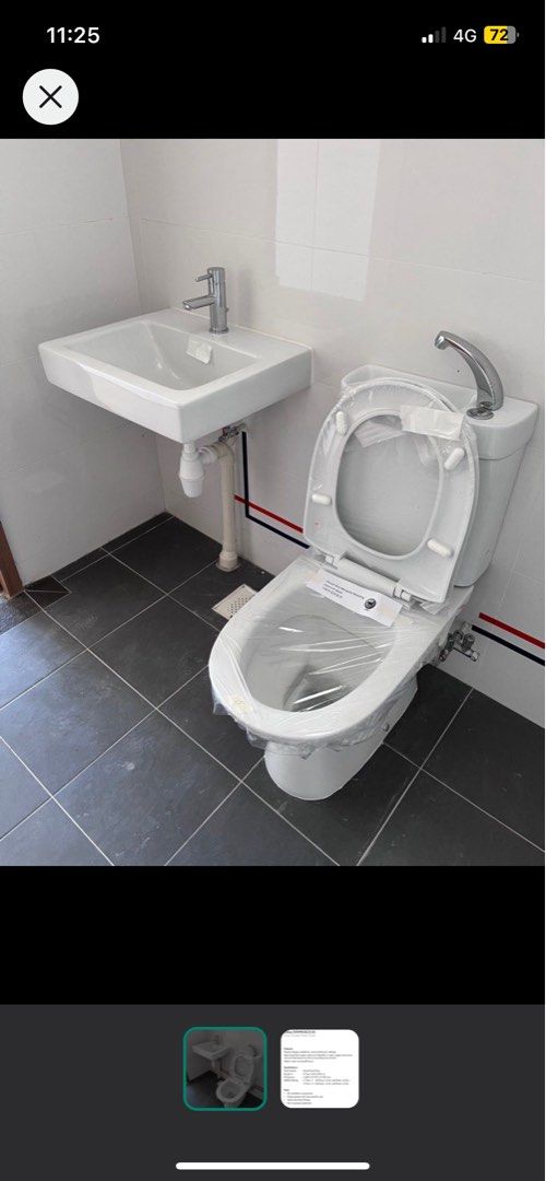 Toilet Bowl And Sink Hdb Bto Furniture And Home Living Bathroom And Kitchen Fixtures On Carousell