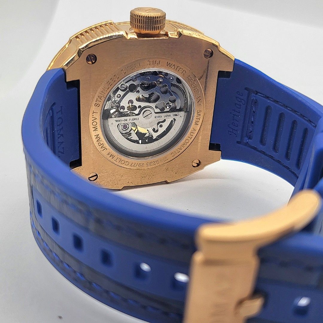 TOMAZ Heritage TW029B Mens Automatic Watch in Skeleton Dial, Men's ...