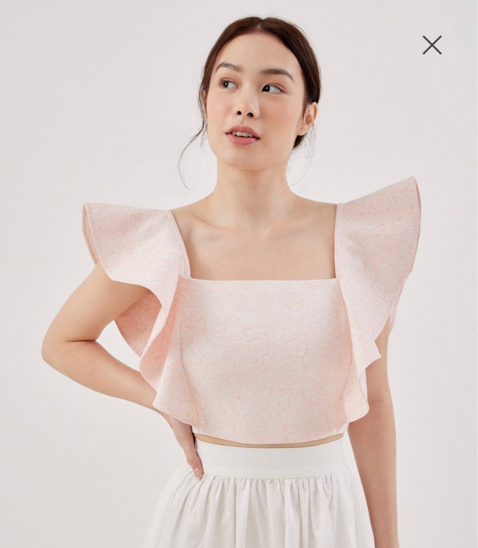 Top, pink color top, Women's Fashion, Tops, Other Tops on Carousell