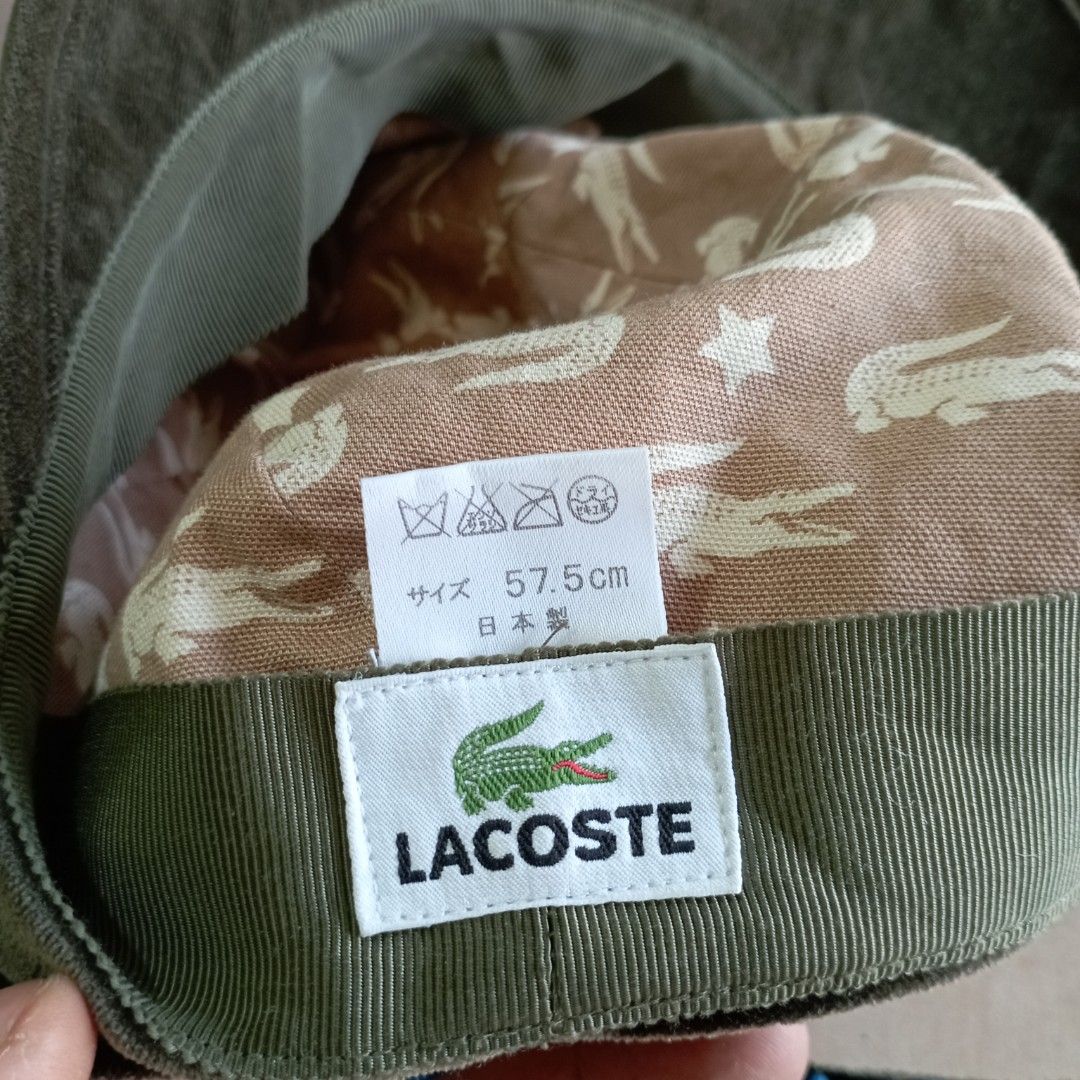 topi flat / topi belanda LACOSTE bekas second, Fesyen Pria, Aksesoris ...