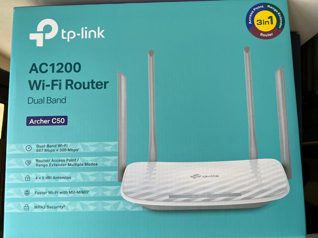 TP link AC1200 WIFI Router, 電腦＆科技, 電腦周邊及配件, Wifi及上網相關產品 - Carousell
