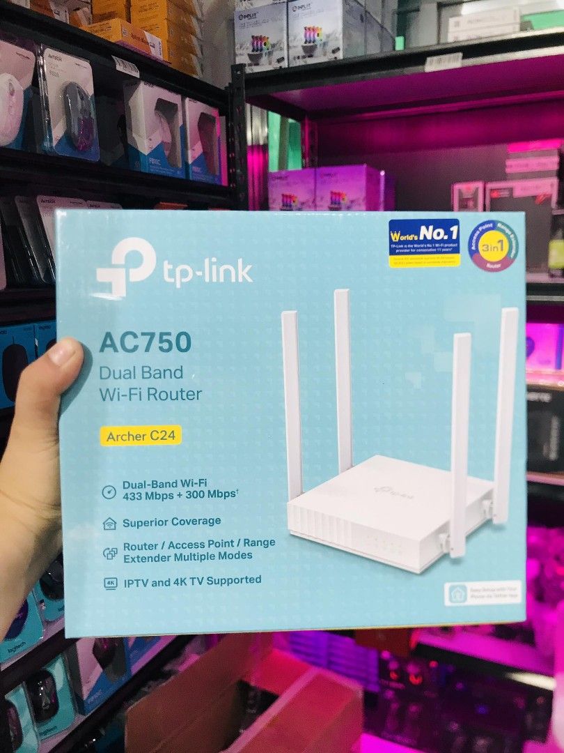 TP-Link Archer C24 AC750 Dual-Band Wireless WiFi Router | Access Point | Extender Repeater TP ...