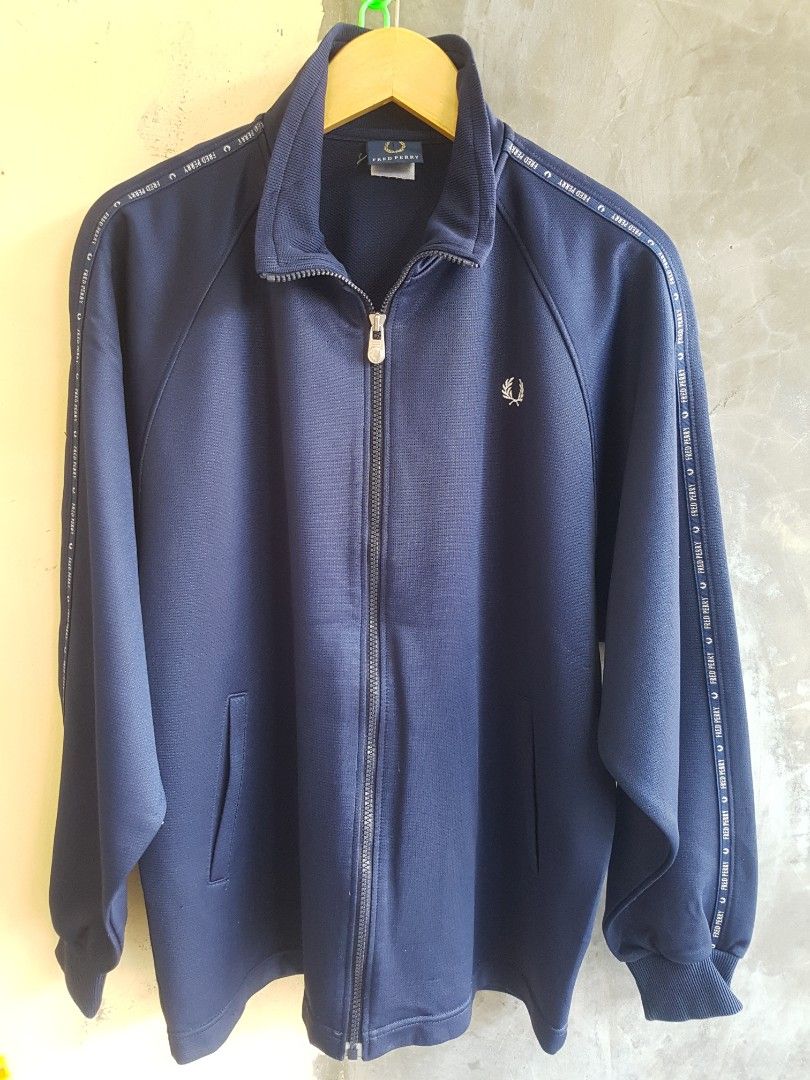 Tracktop Fred Perry Jaspo Japan Vintage, Fesyen Pria, Pakaian , Baju Luaran di Carousell