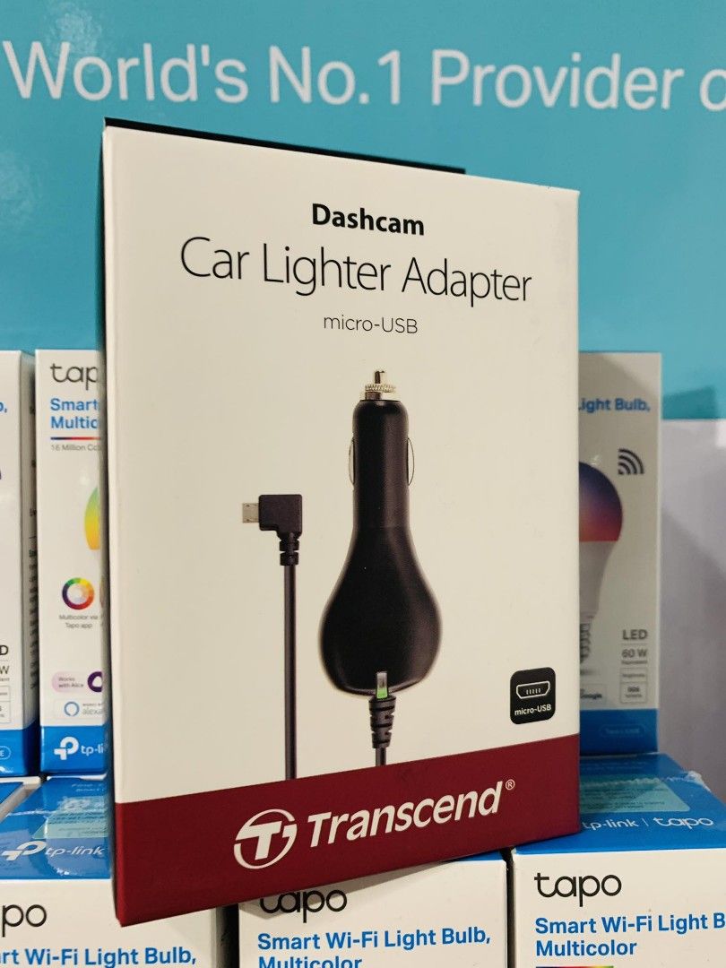 Transcend Dashcam Car Lighter Adapter Micro USB TS-DPL2, Computers & Tech, Parts & Accessories ...
