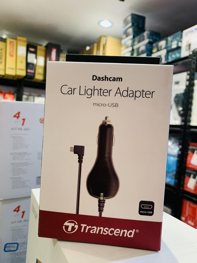 Transcend Dashcam Car Lighter Adapter Micro USB TS-DPL2, Computers & Tech, Parts & Accessories ...