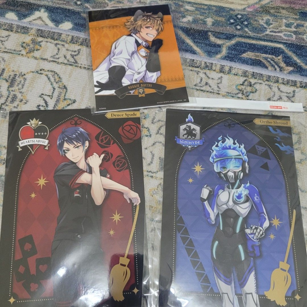 [TWST] Twisted wonderland Clear Poster visual 2 & Post Card and Ruggie ...