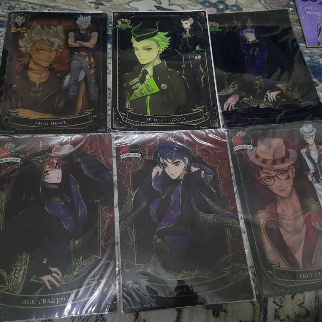 [TWST] Twisted wonderland Clear Poster visual 2 & Post Card and Ruggie ...