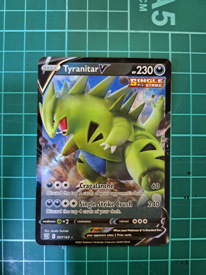 Tyranitar V pokemon card singles, Hobbies & Toys, Memorabilia ...