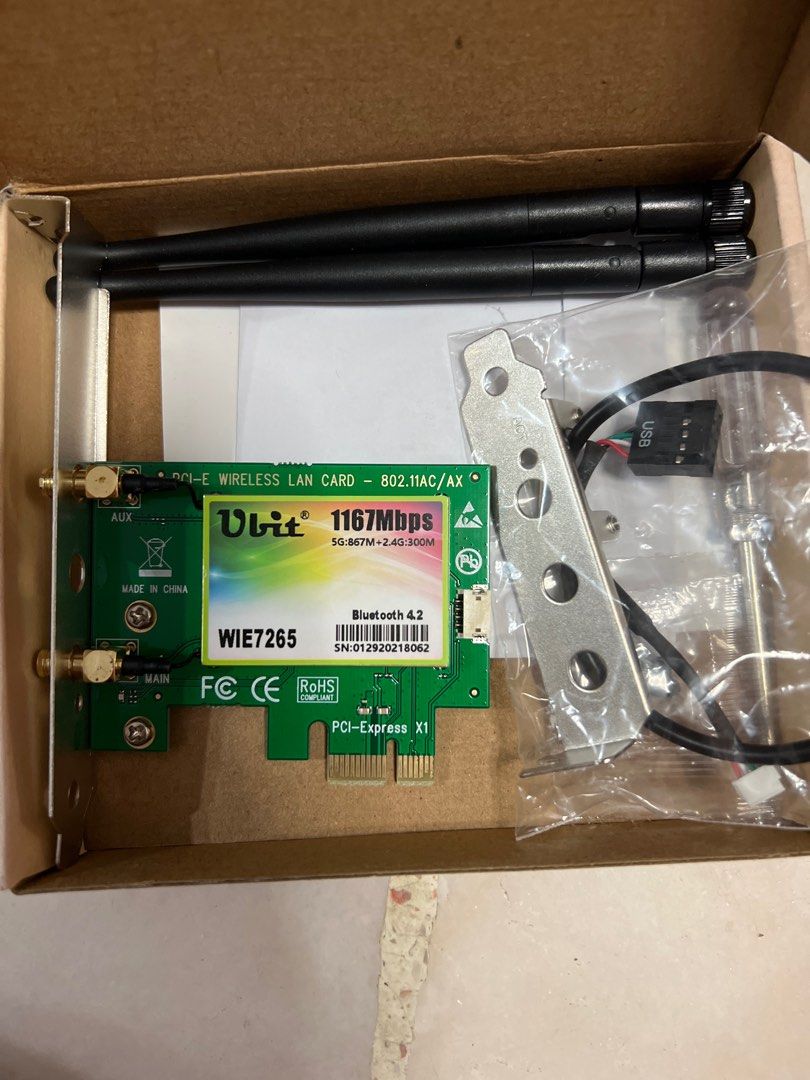 Ubit PCI E WIFI CARD, Computers & Tech, Parts & Accessories, Other ...
