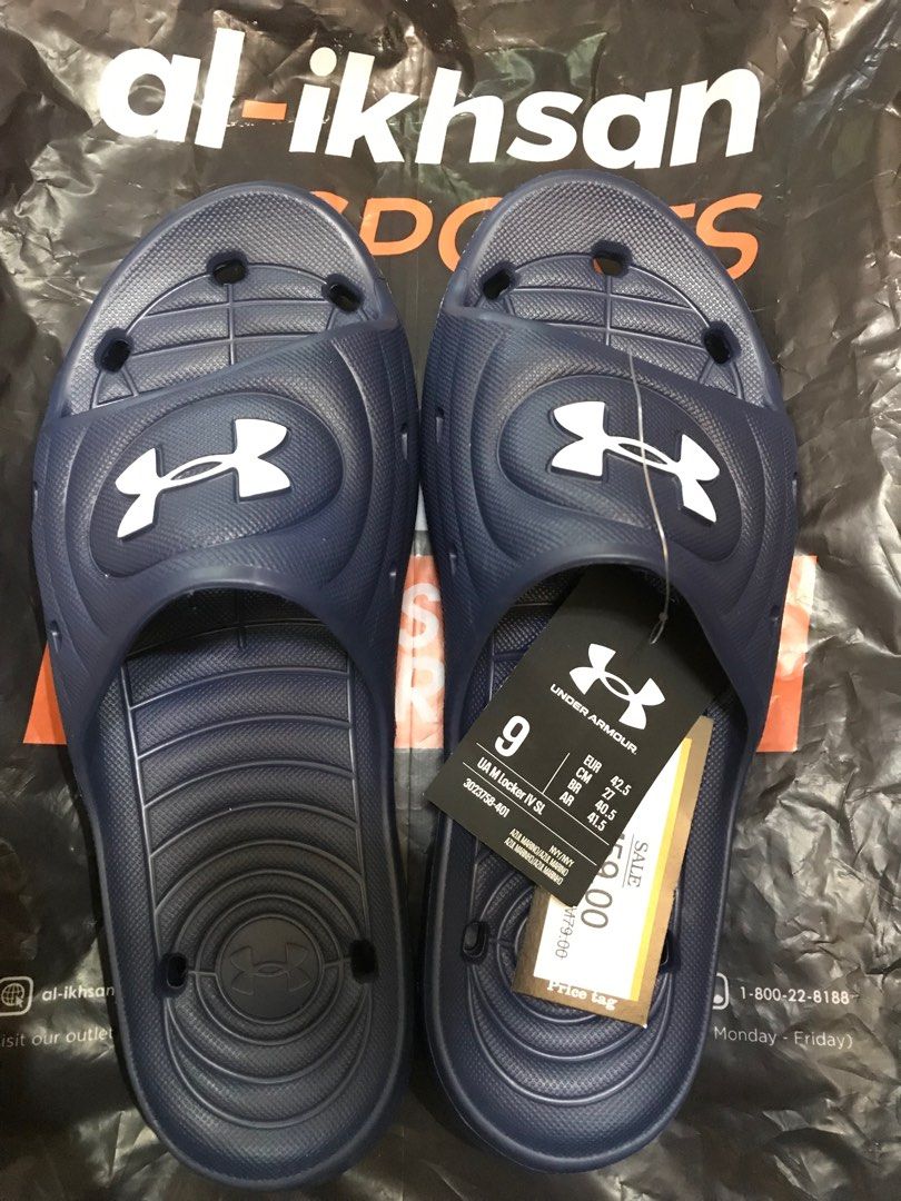 Under Amour UA M Locker IV SL(Navy Blue), Men's Fashion, Footwear ...