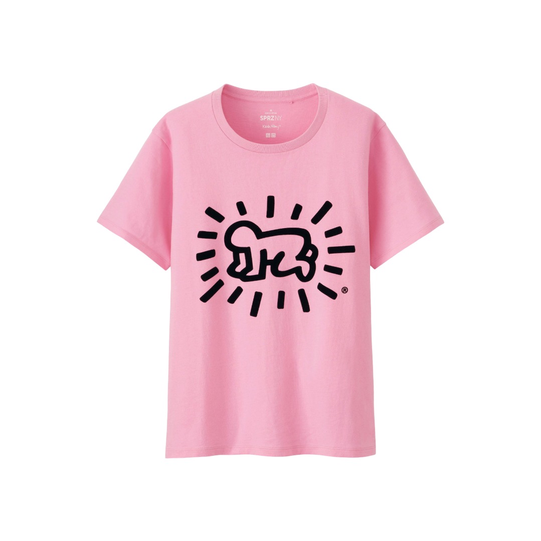 uniqlo sprz ny (surprise new york) unisex keith haring baby light pastel pink "Radiant Baby ...