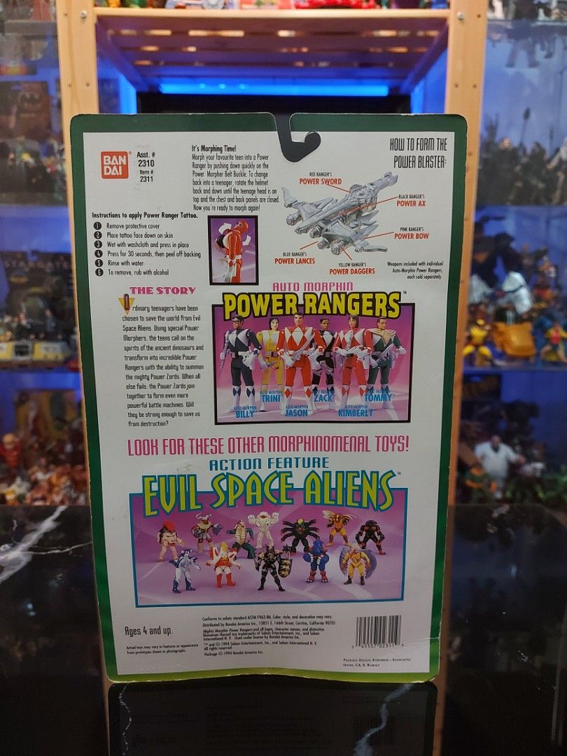 Vintage RED RANGER (1994) Auto Morphin Jason / Mighty Morphin' Power ...