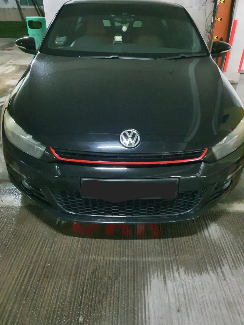 Volkswagen Scirocco Lip Red Sticker 1.4A TSI (COE) - Authentic Red 3M ...