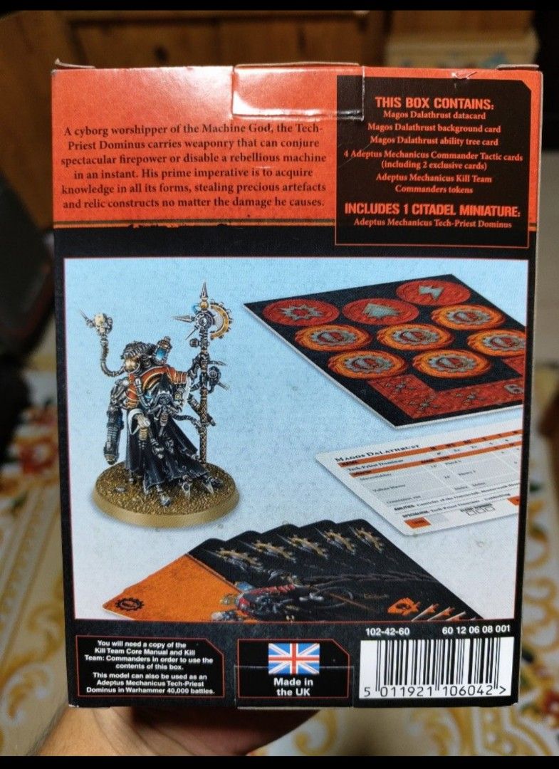 Warhammer 40k kill team Magos Dalathrust Adeptus Mechanicus Commander ...