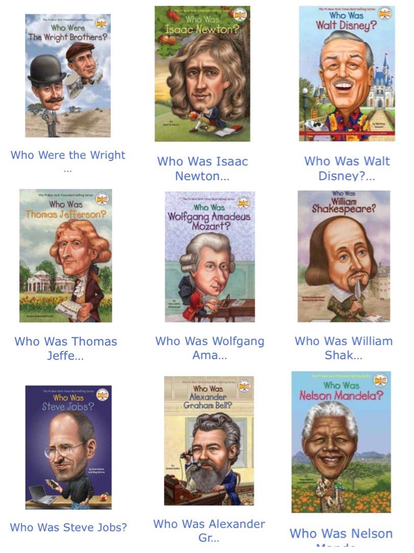 Who Was / Who Is Book Series x60 books, Hobbies & Toys, Books ...