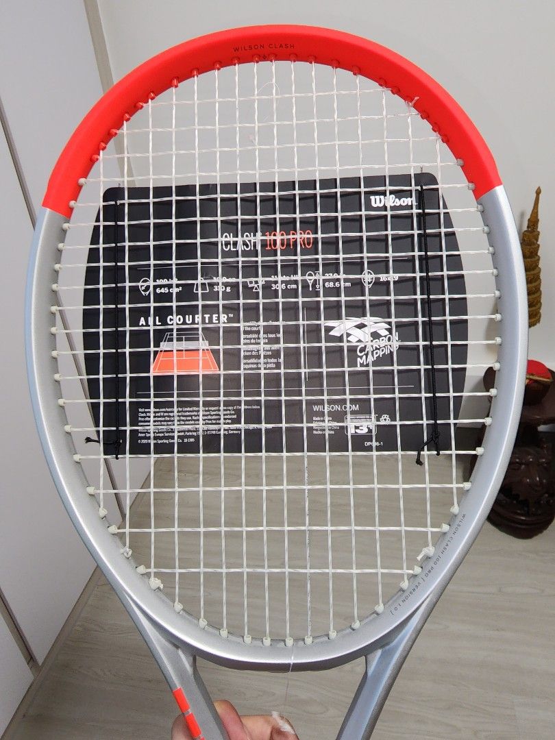 Wilson Clash V1 Pro Silver Limited Edition, Sports Equipment, Sports ...