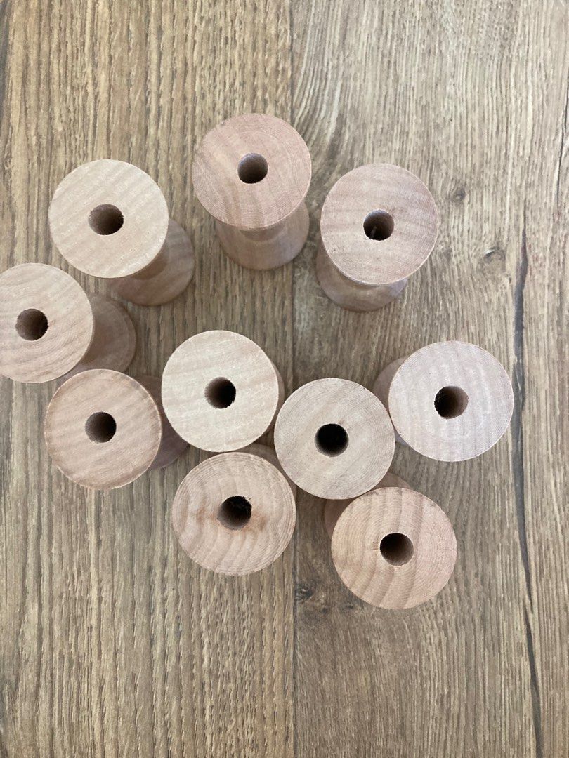 Wooden bobbins, Hobbies & Toys, Toys & Games on Carousell