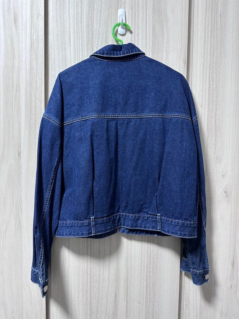 YISHION DENIM JACKET, Women's Fashion, Coats, Jackets and Outerwear on Carousell