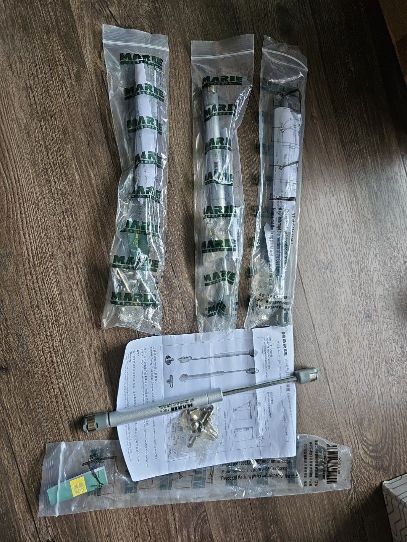 100N and 60N Pneumatic Gas spring for cabinets, Furniture & Home Living ...