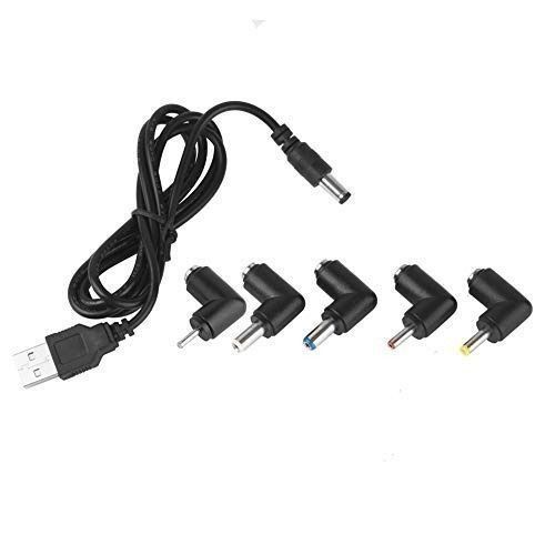 1357) USB TO ROUND POWER PLUG,TENINYU USB PORT POWER CABLE 5.5X2.1 JACK ...