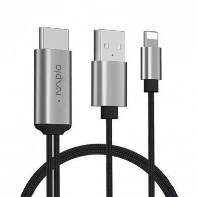 2313) MPIO (MP-HDMI CABLE-US) LIGHTNING TO HDMI CABLE, COMPATIBLE WITH ...