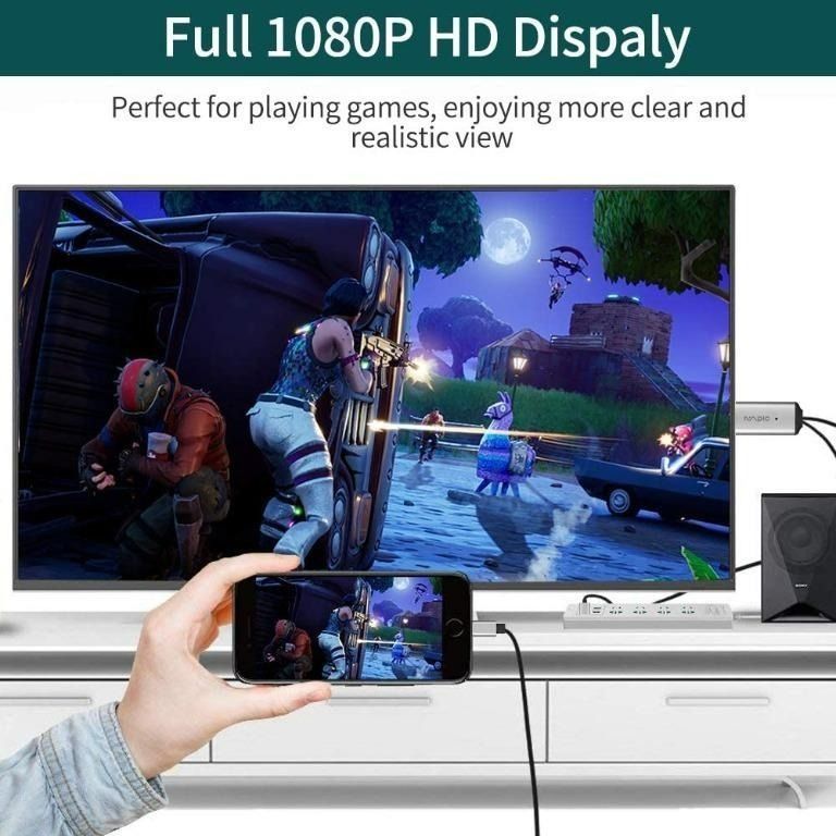 2313) MPIO (MP-HDMI CABLE-US) LIGHTNING TO HDMI CABLE, COMPATIBLE WITH ...