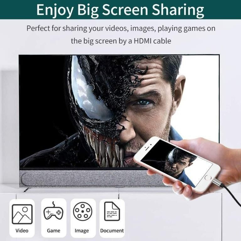 2313) MPIO (MP-HDMI CABLE-US) LIGHTNING TO HDMI CABLE, COMPATIBLE WITH ...