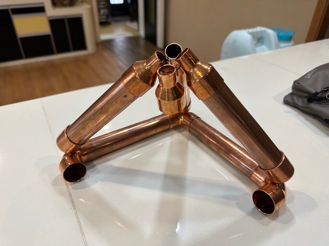 28mm (Outer diameter) Copper Pipe Pyramid Connectors, Furniture & Home ...