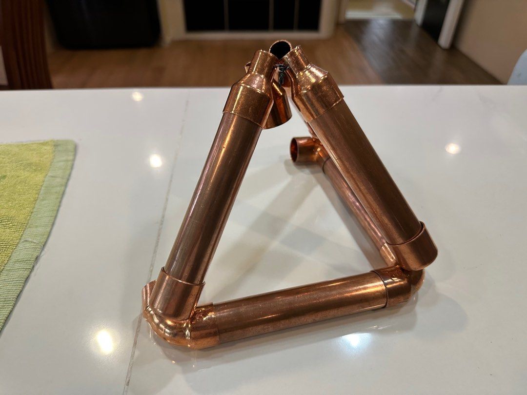 28mm (Outer diameter) Copper Pipe Pyramid Connectors, Furniture & Home ...