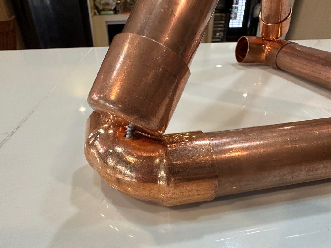 28mm (Outer diameter) Copper Pipe Pyramid Connectors, Furniture & Home ...