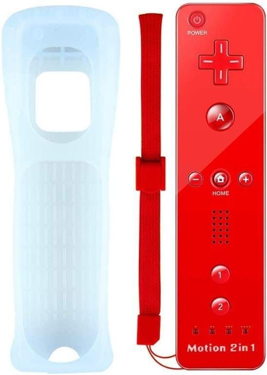 2 in 1 Wii Remote Controller with Motion Plus, Silicone Case and Wrist ...