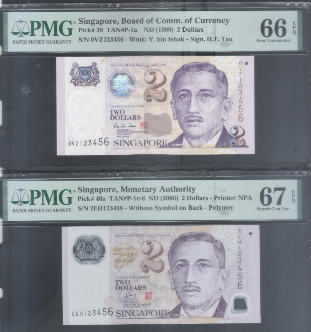 $2 Portrait 4 Signature types HTT LHL GCT TS 123456 ladder, Hobbies ...