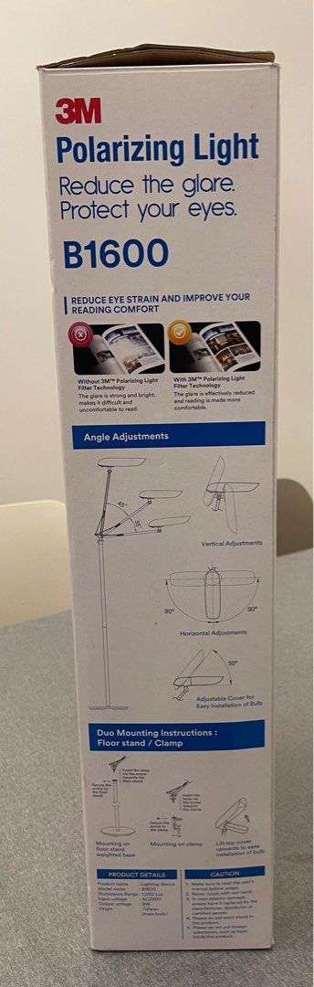 3M Polarizing standing / table light B1600, Furniture & Home Living ...