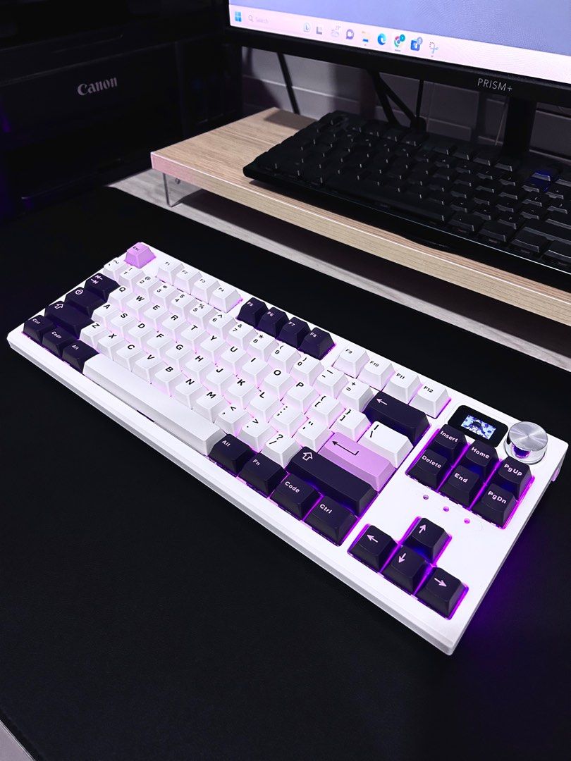87% TKL custom mechanical keyboard (Amethyst keycaps), Computers & Tech ...