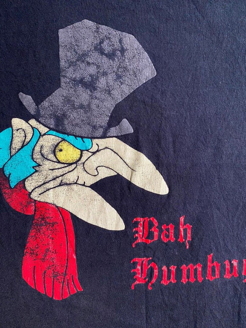 90s Ebenezer Scrooge A Christmas Carol Bah Humbug, Men's Fashion, Tops ...