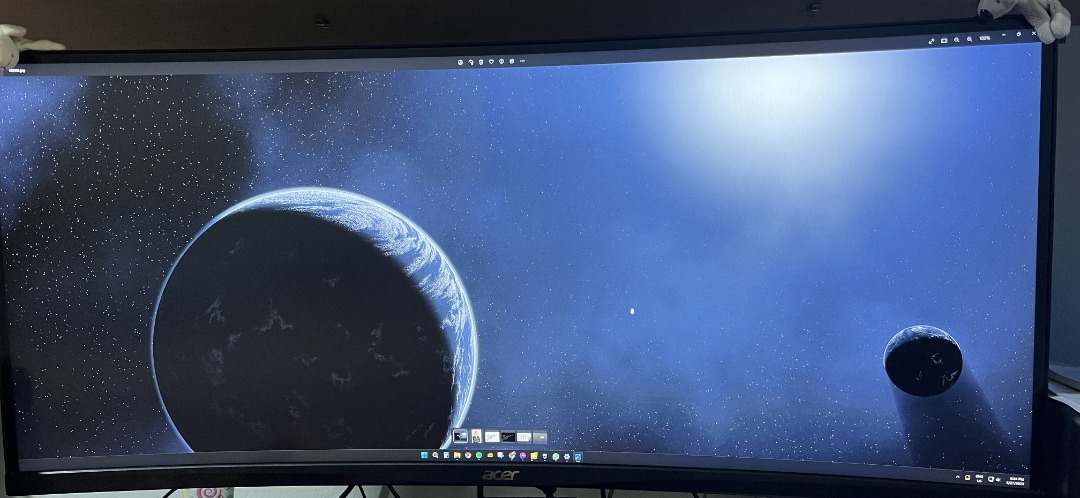 Acer Gaming Monitor 37.5" Ultra Wide Curved XR382CQK (3840 x 1600) 75 ...