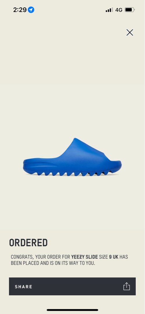 Adidas Yeezy Azure Slide, Men's Fashion, Footwear, Flipflops and Slides ...